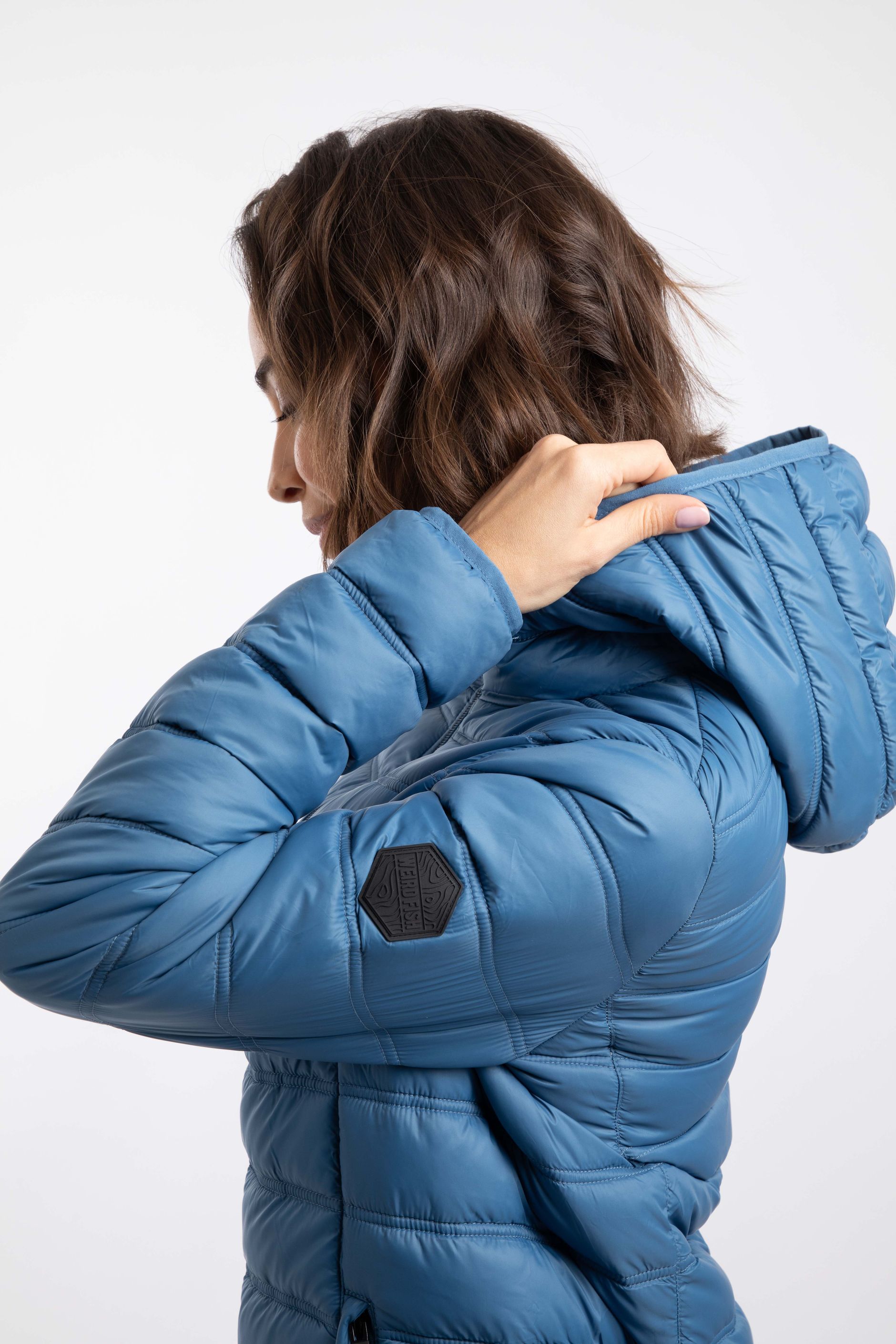 Eshka Lightweight Padded Jacket Washed Blue | Weird Fish