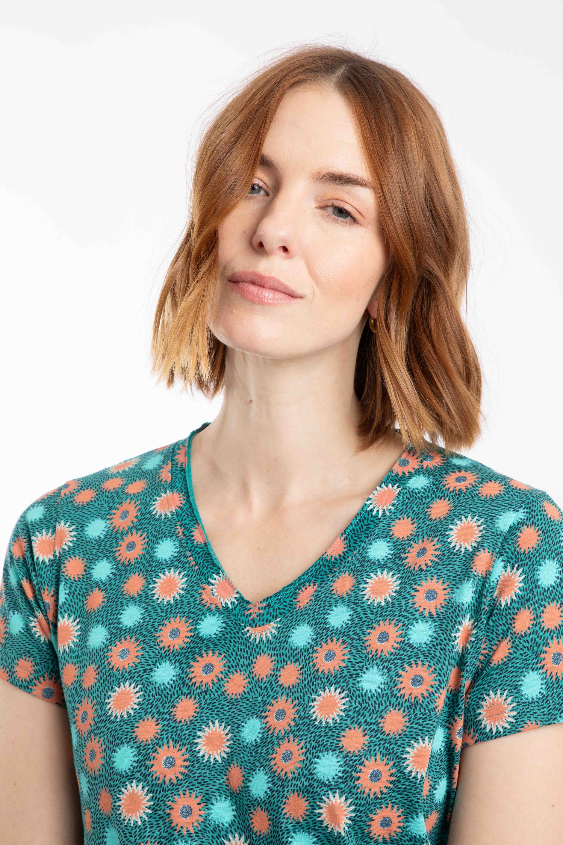 Merica Printed Jersey T-Shirt Viridis | Weird Fish