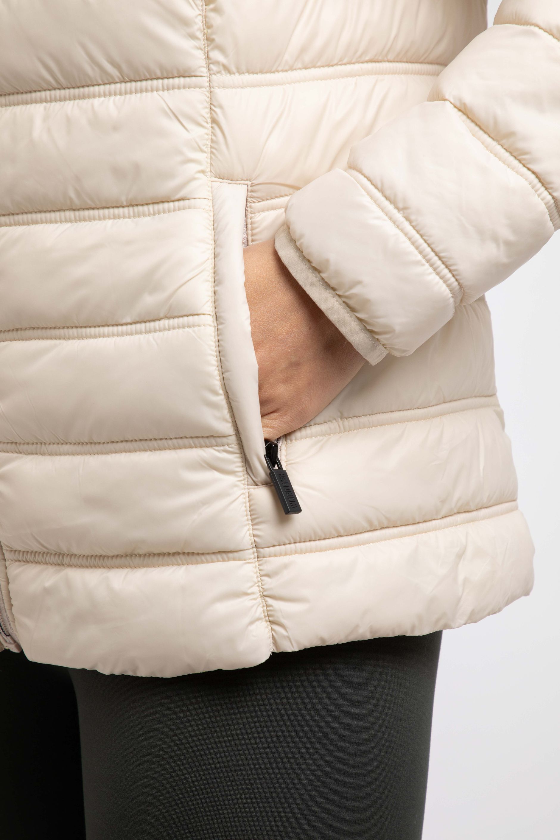 Travellia Lightweight Showerproof Padded Jacket Egg Shell | Weird Fish