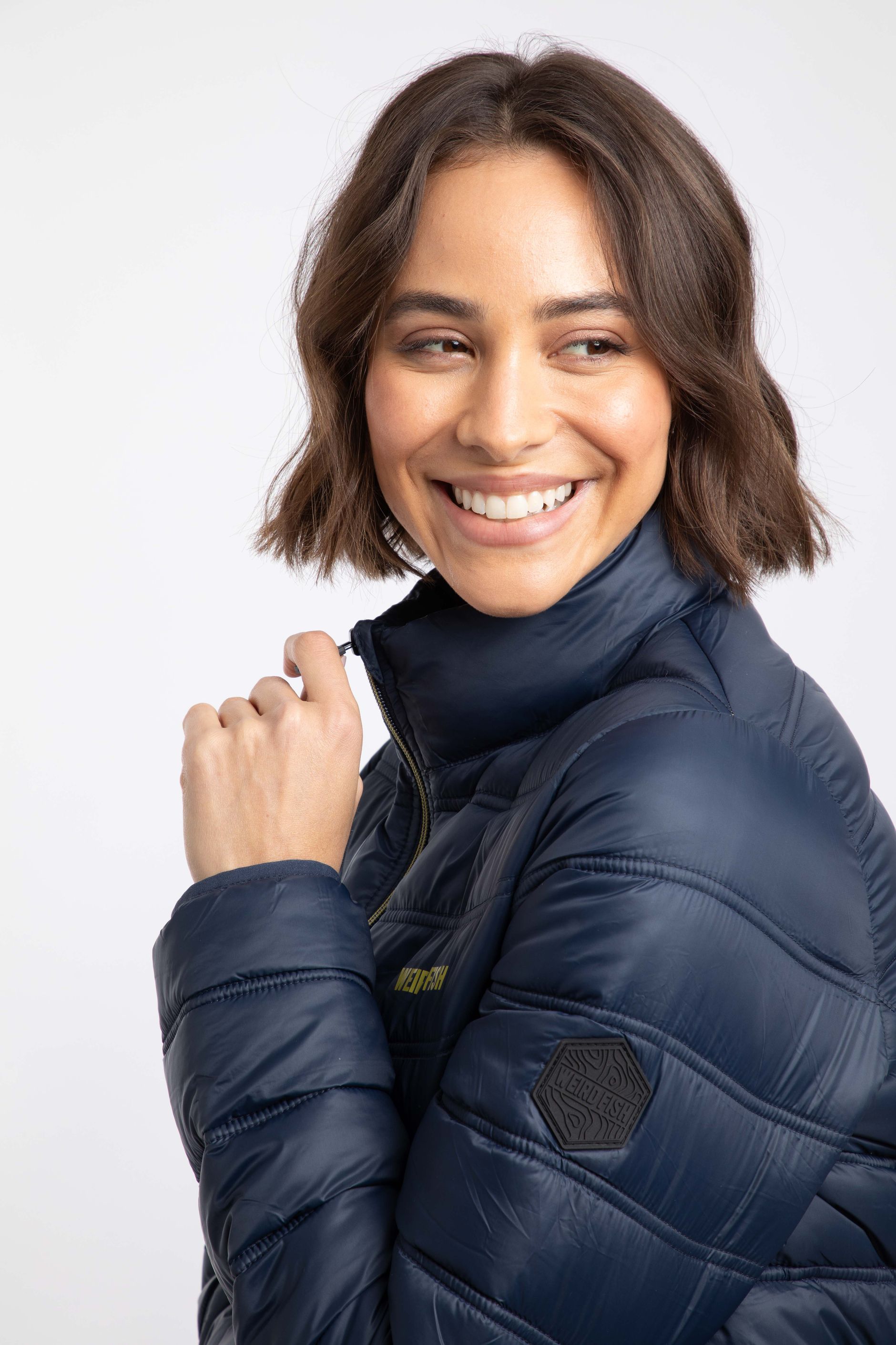Travellia Lightweight Showerproof Padded Jacket Navy | Weird Fish