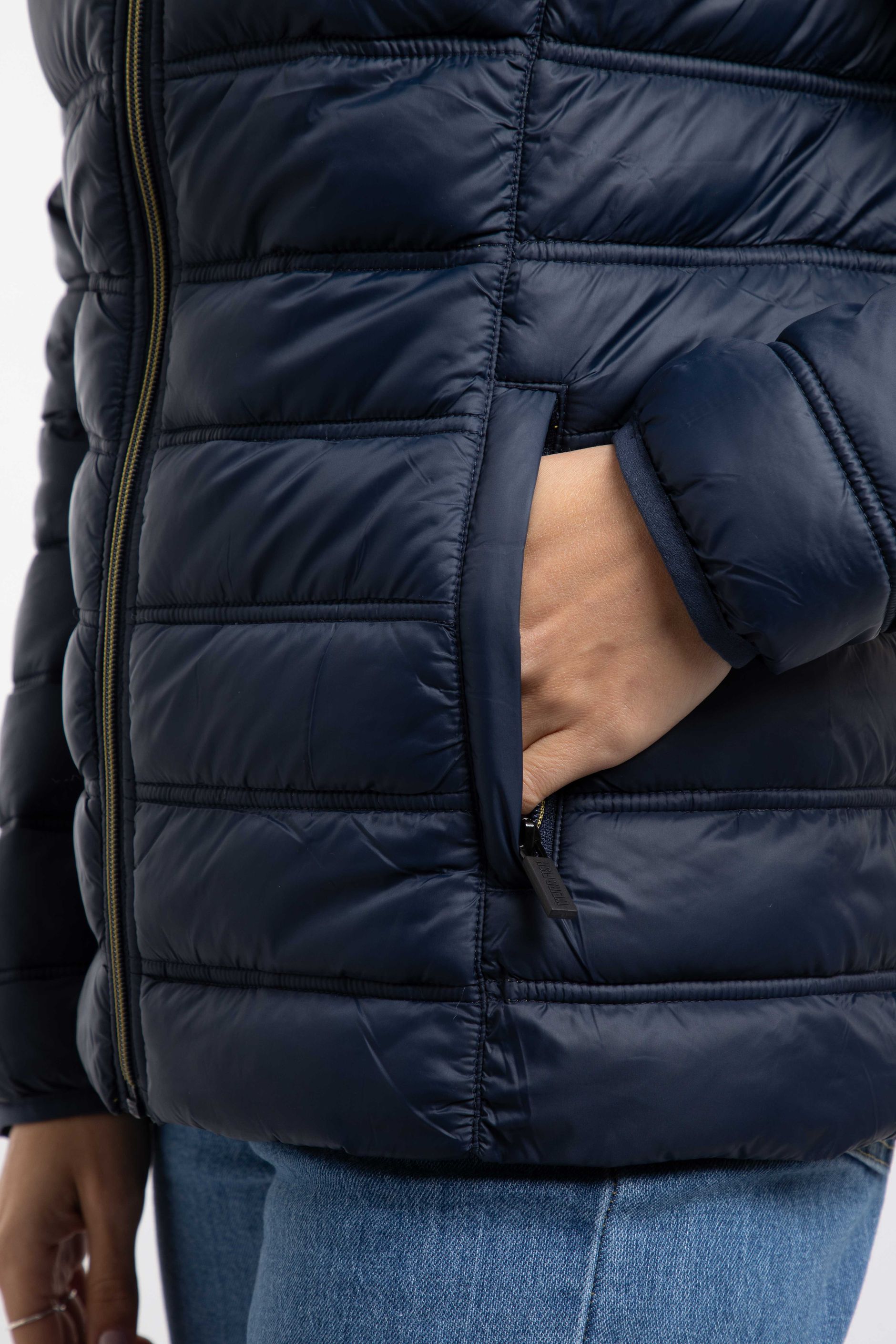 Travellia Lightweight Showerproof Padded Jacket Navy | Weird Fish