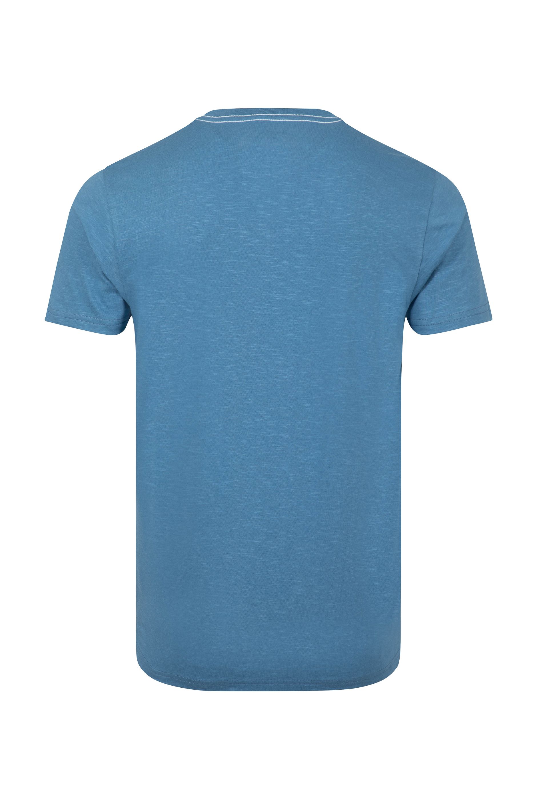 Fish Out Of Water Front Print Graphic T-Shirt Washed Blue | Weird Fish