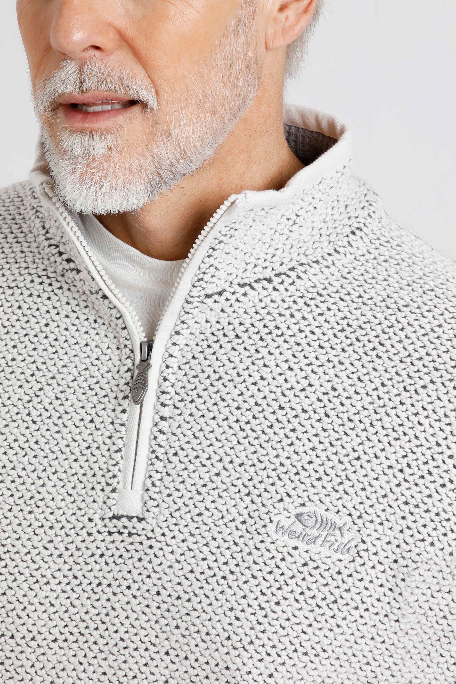 Stern Eco 1/4 Zip Macaroni Ecru | Weird Fish