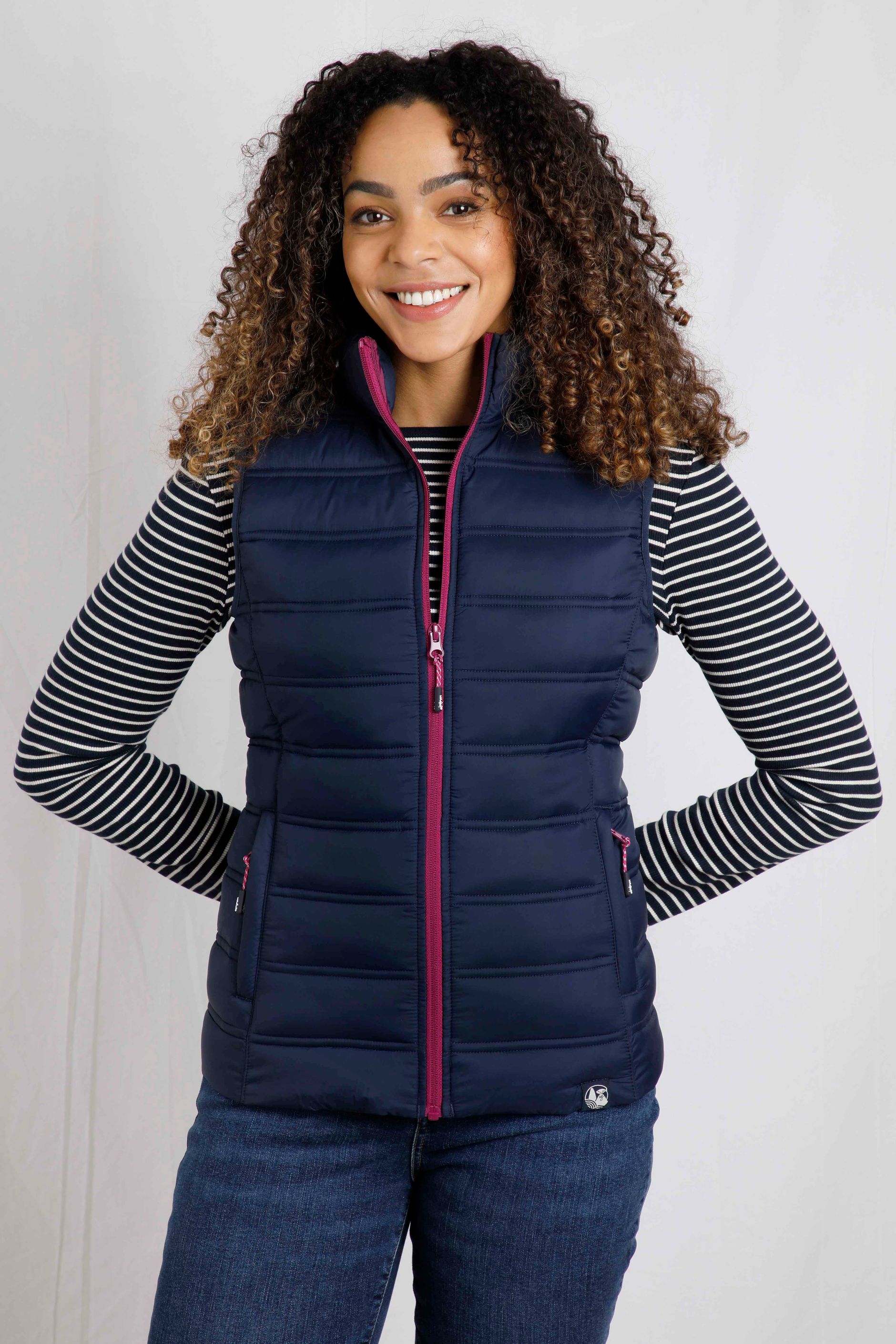 Atissa Lightweight Padded Gilet Navy | Weird Fish