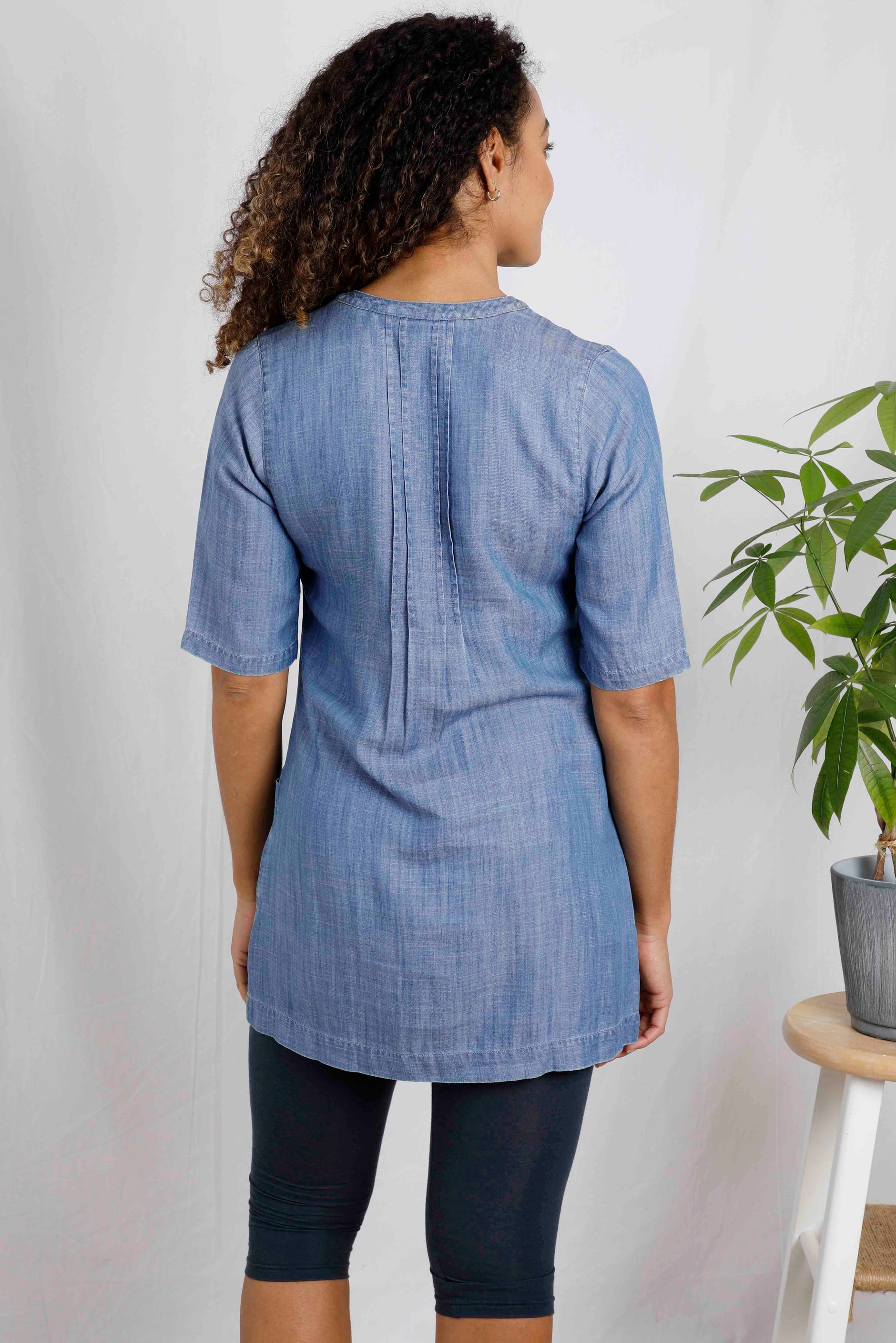Moa Tencel Tunic Denim | Weird Fish