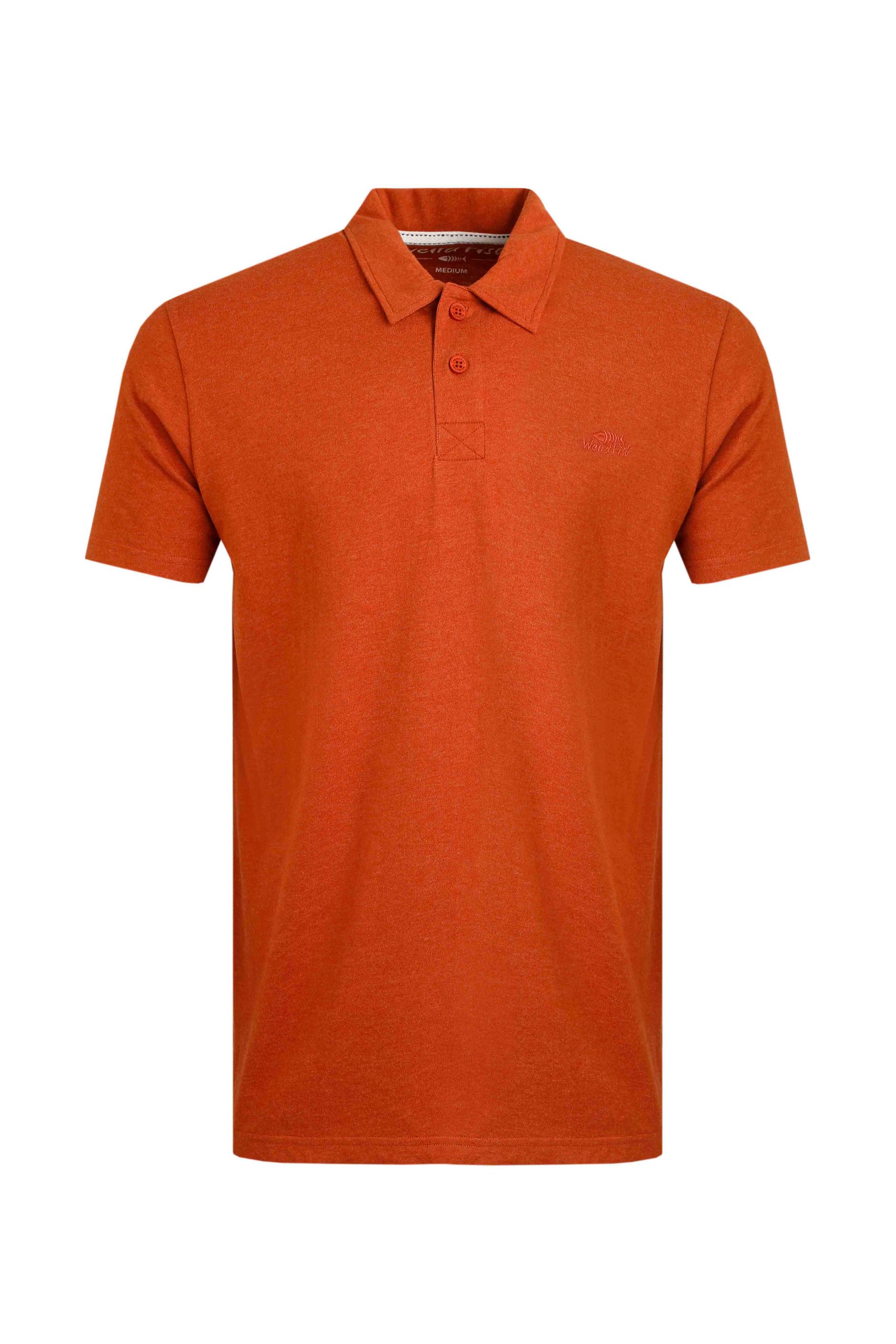 Jetstream Polo Shirt Dark Rust | Weird Fish