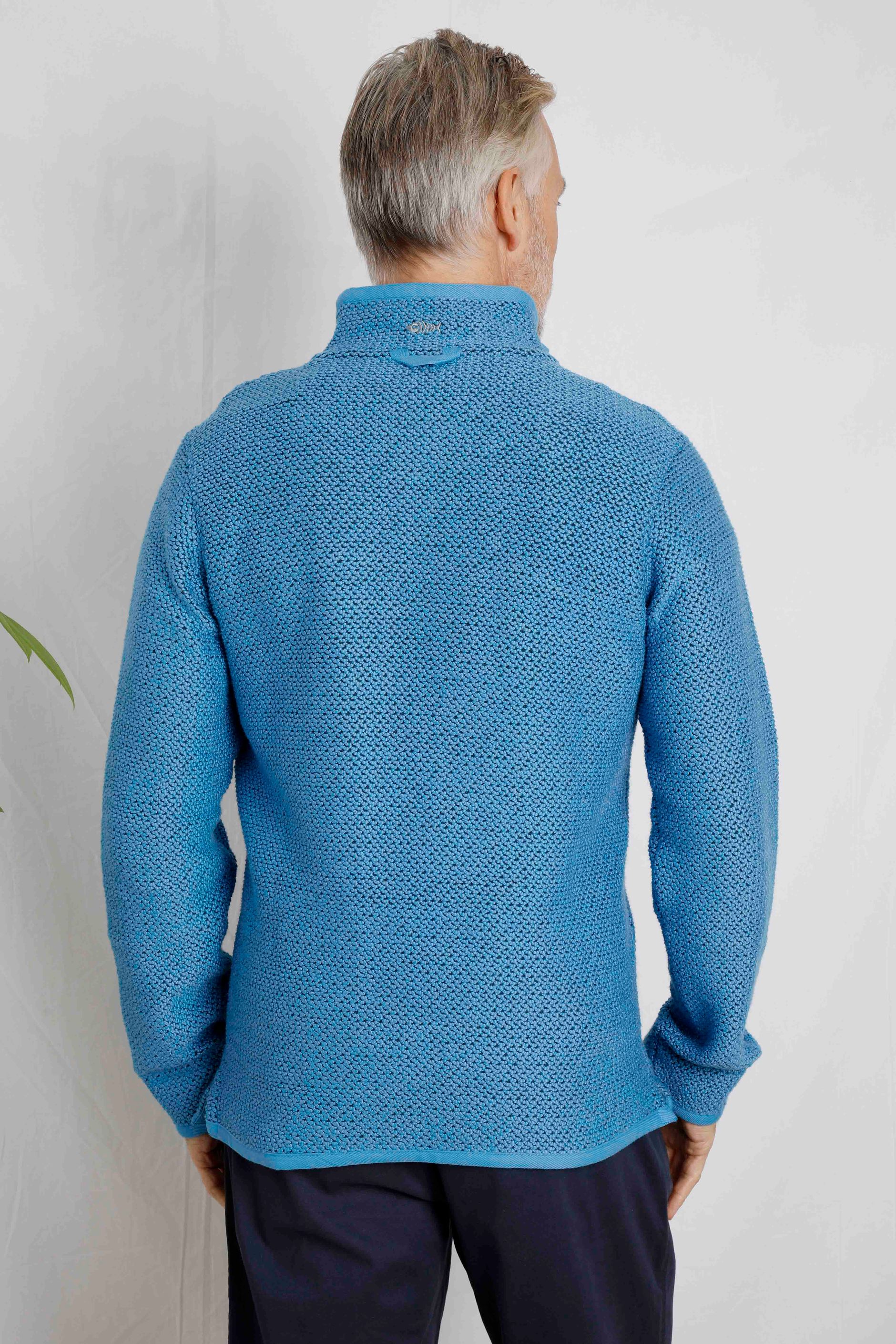 Stern Eco 1/4 Zip Macaroni Copen Blue | Weird Fish
