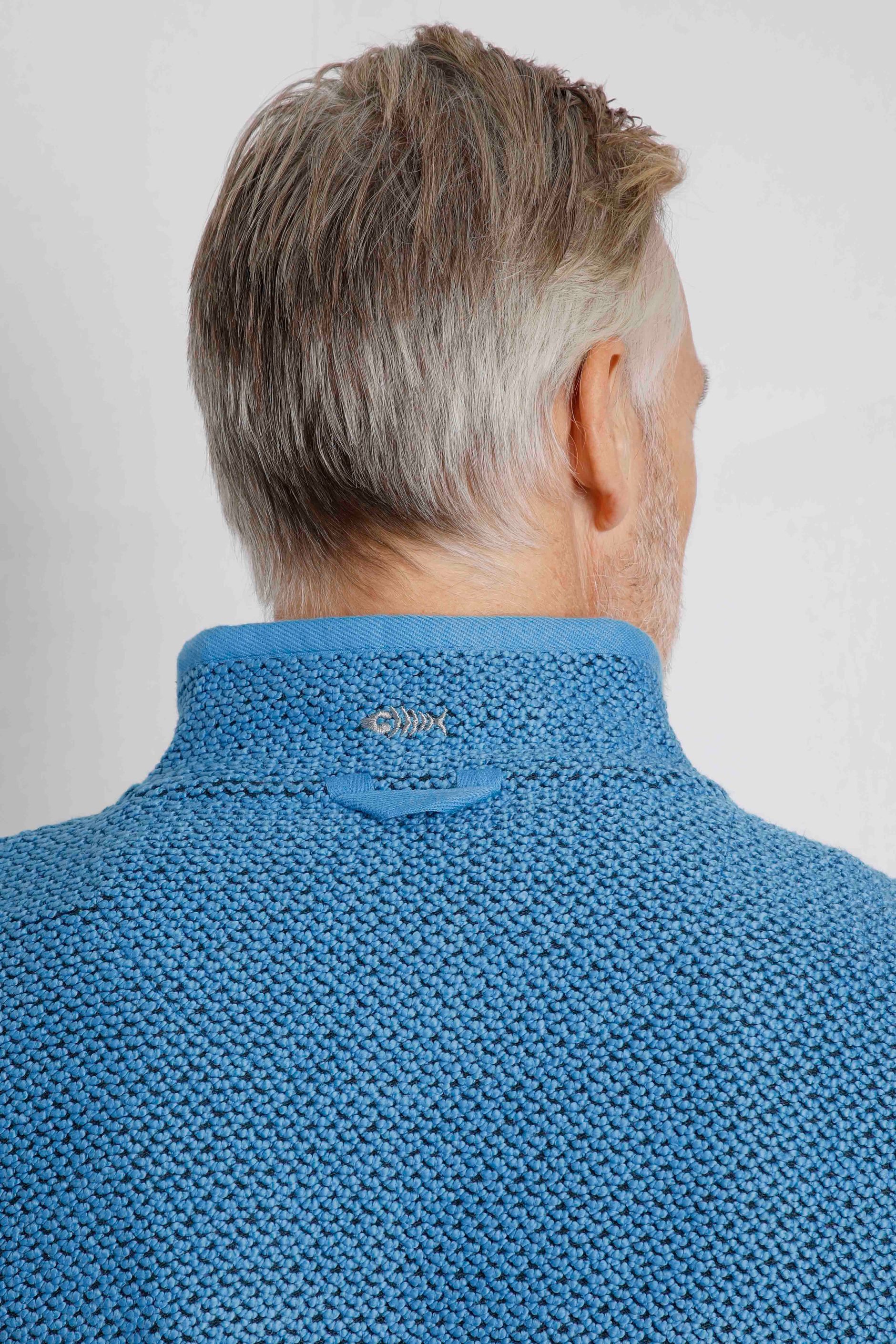 Stern Eco 1/4 Zip Macaroni Copen Blue | Weird Fish