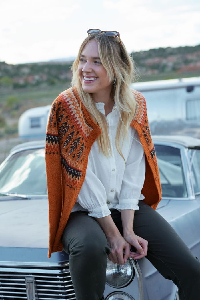 Donna Frilly Edge Cotton Dobby Shirt White | Weird Fish