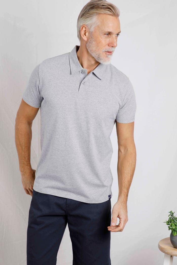 Jetstream Eco Branded Polo Grey Marl | Weird Fish