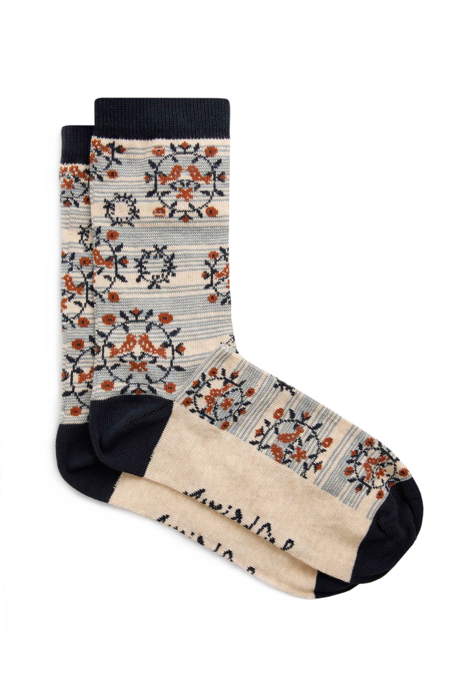 Parade Patterned Socks 3 Pack Ink | Weird Fish