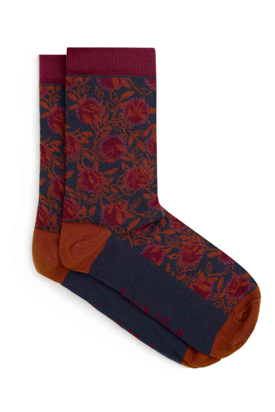 Parade Patterned Socks 3 Pack Mulberry | Weird Fish