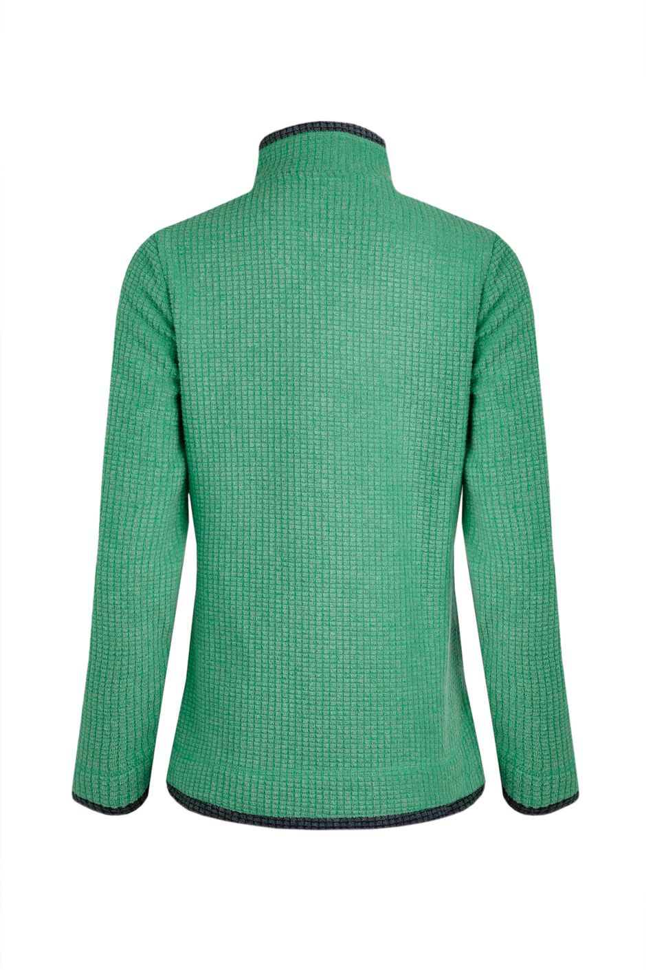 Beye 1/4 Zip Grid Fleece Grass Green | Weird Fish