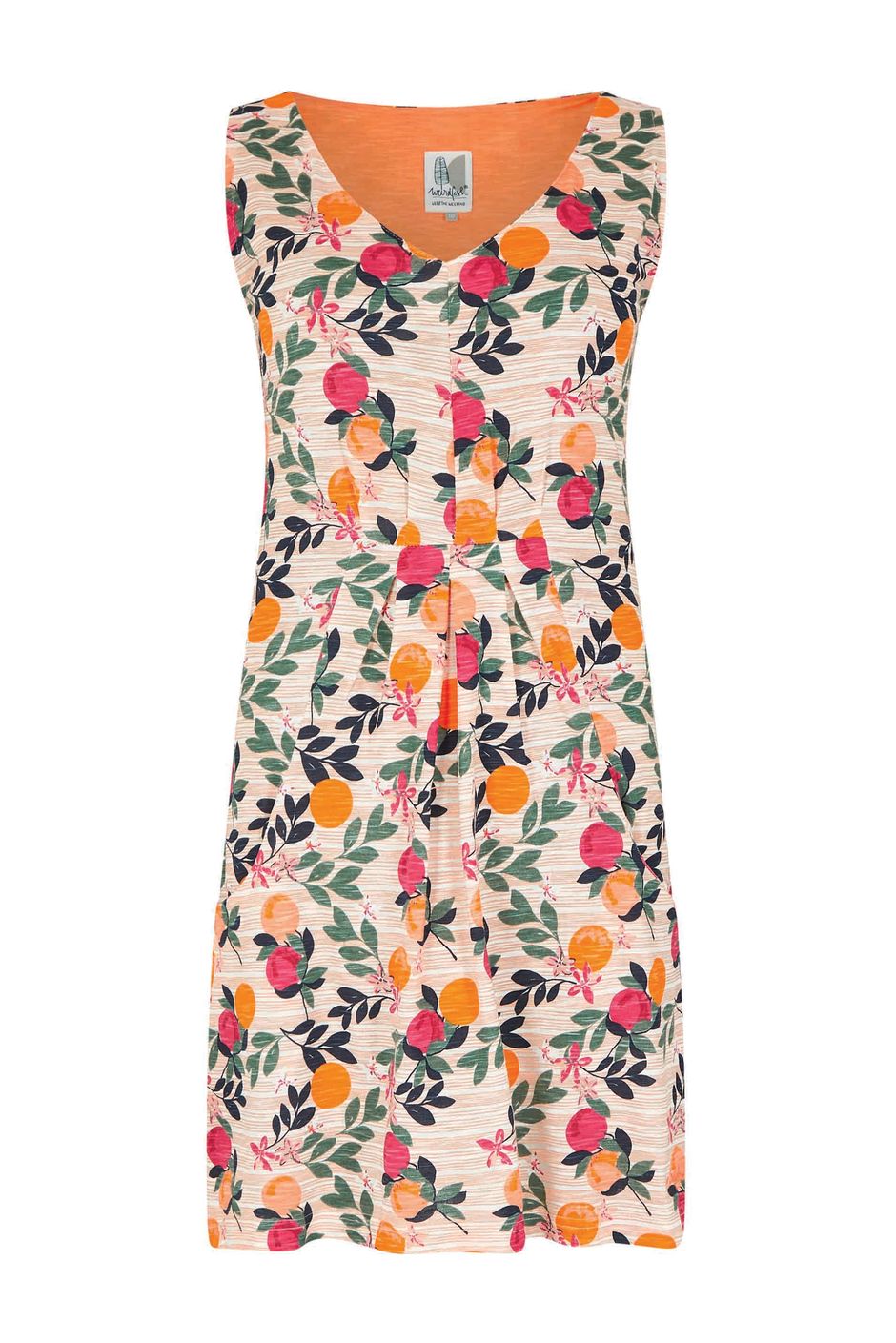 Indus Printed Jersey Tunic Cantaloupe | Weird Fish