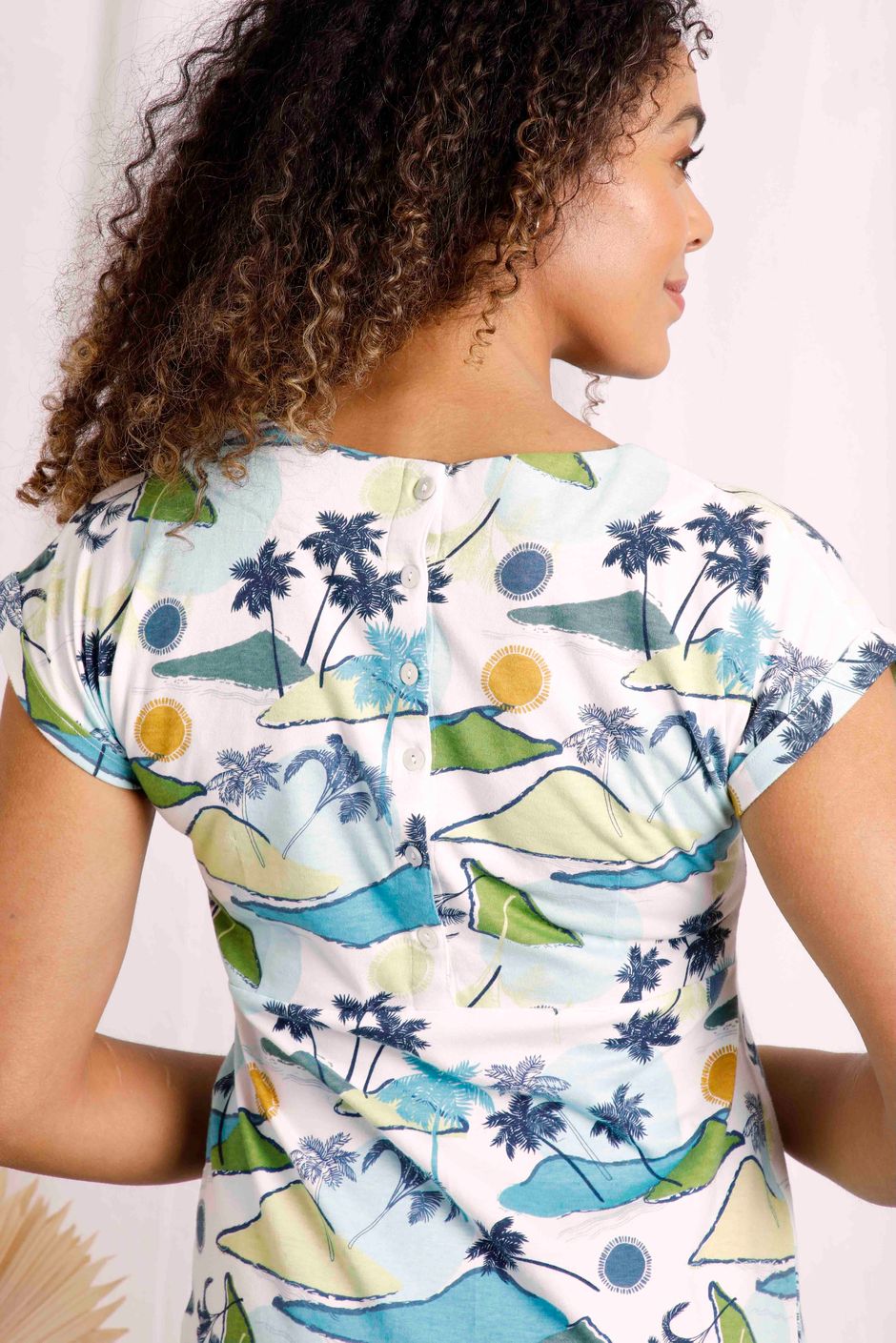 Tallahassee Organic Cotton Jersey Dress Kiwi | Weird Fish