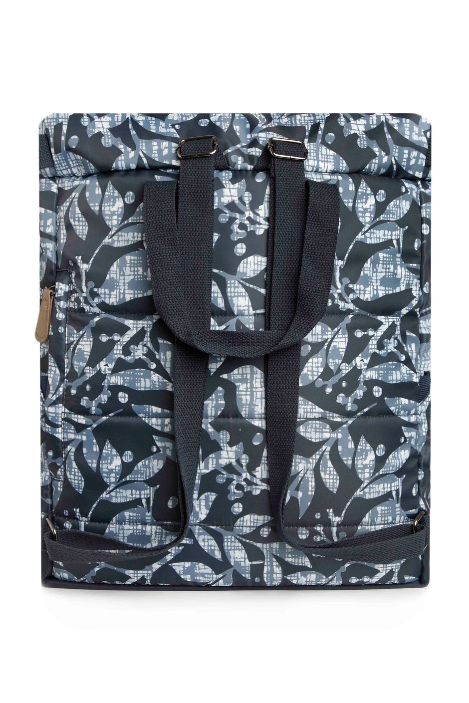 Nahla Printed Nylon Backpack Navy | Weird Fish