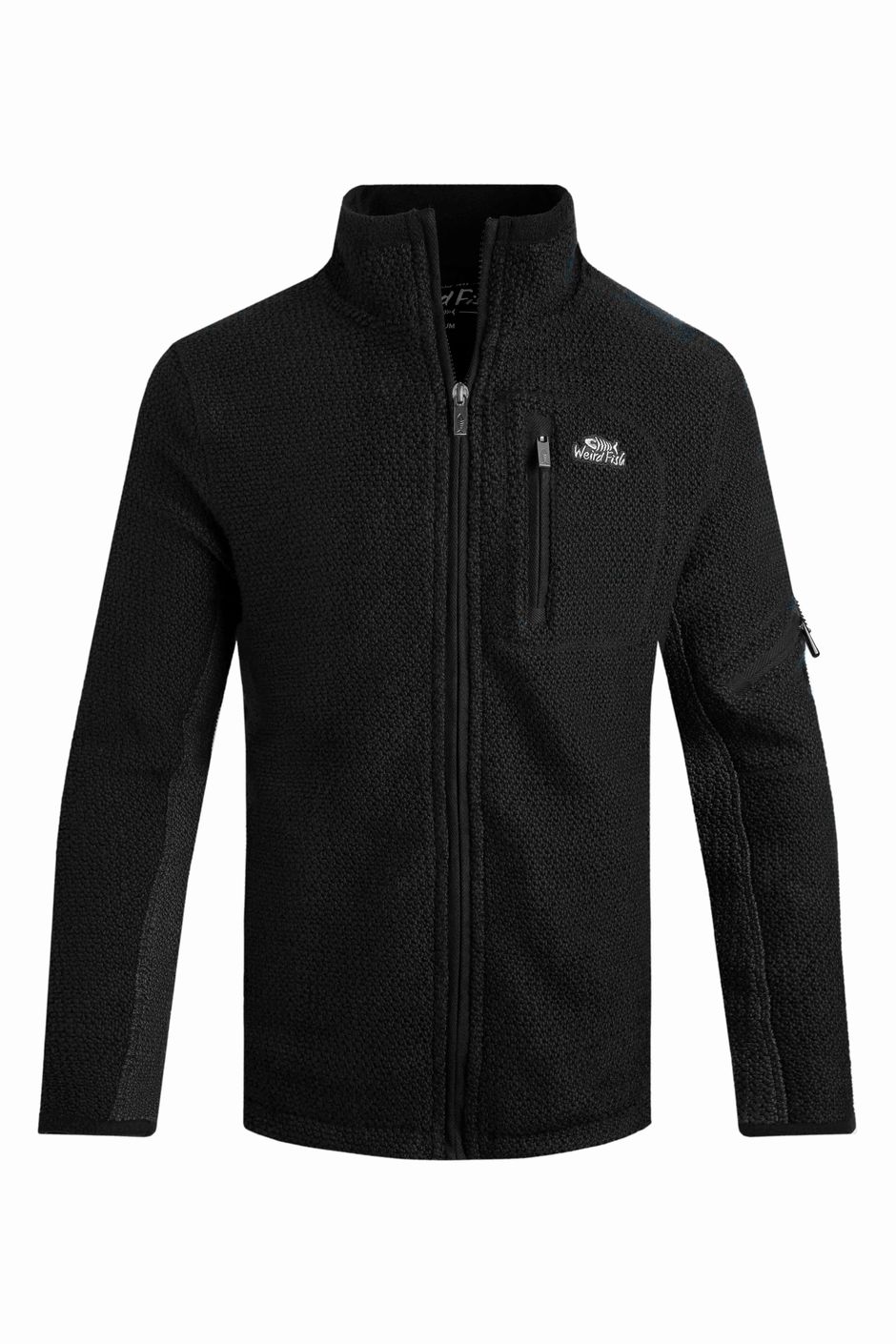 Berhan Full Zip Lined Eco Macaroni Black | Weird Fish
