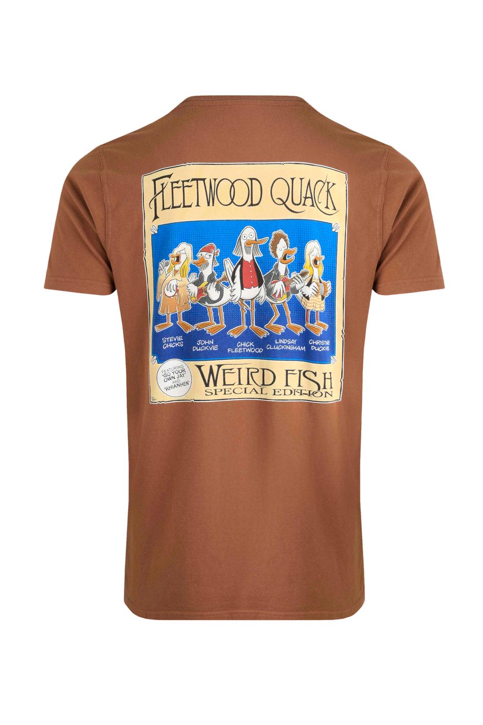Fleetwood Quack Artist T-Shirt Chestnut | Weird Fish