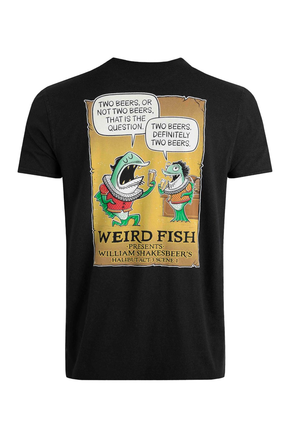 Two Beers Artist T-Shirt Black | Weird Fish