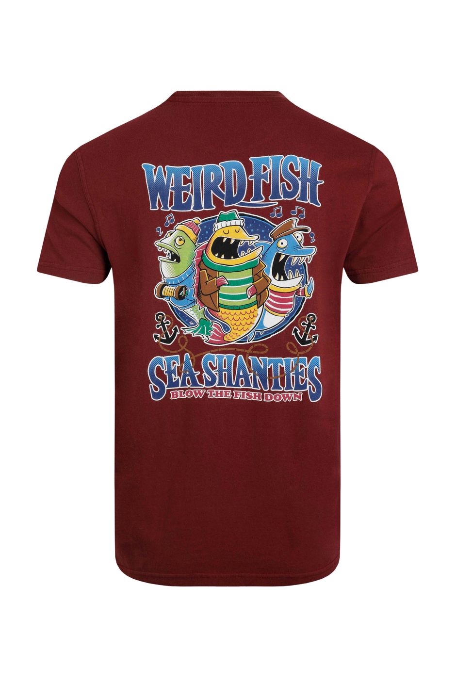 Sea Shanties Back Print Artist T-Shirt Port | Weird Fish