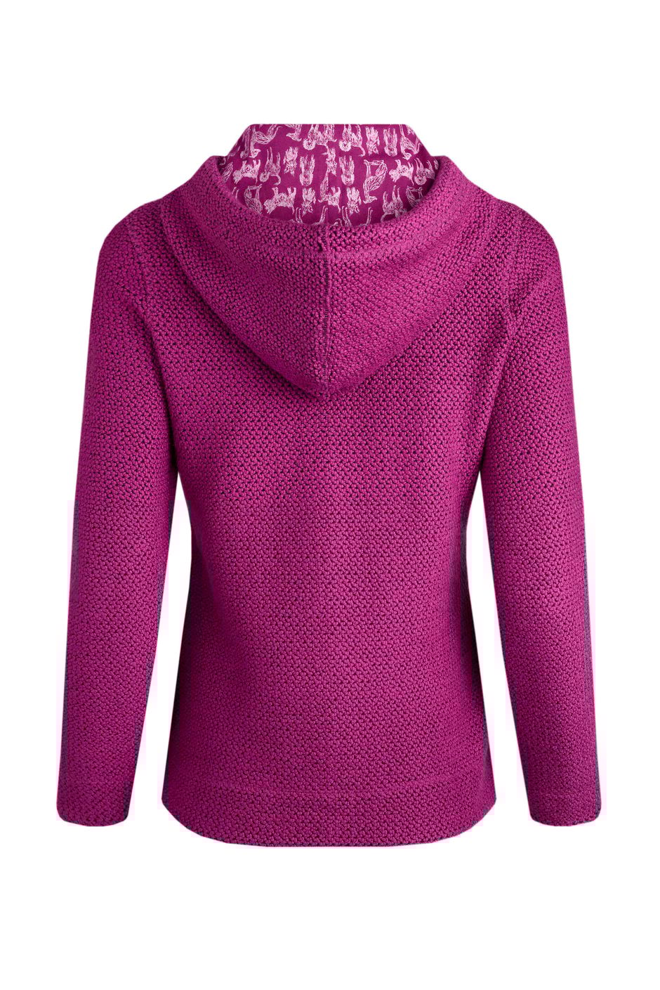 Chicoa Full Zip Hooded Classic Eco Macaroni Magenta | Weird Fish