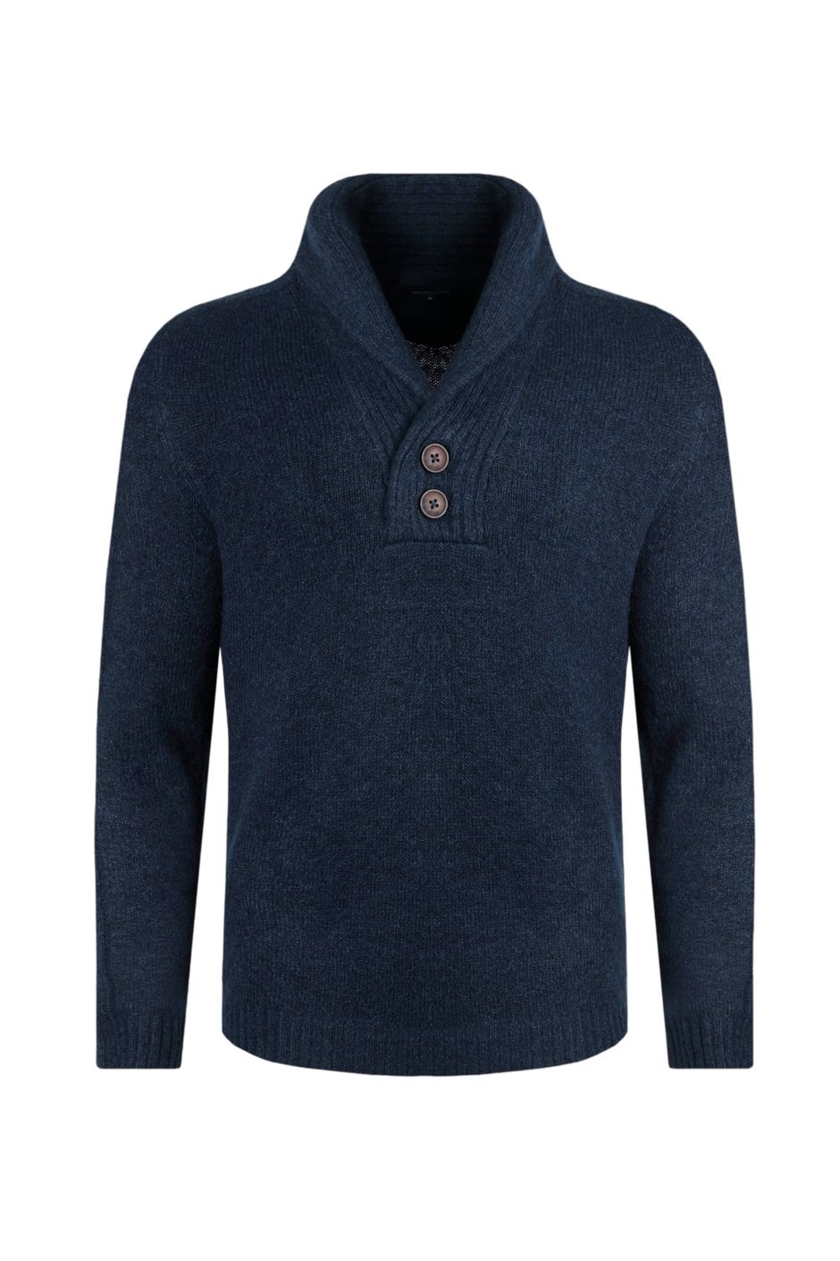 Graham Eco Shawl Collar Jumper Navy | Weird Fish