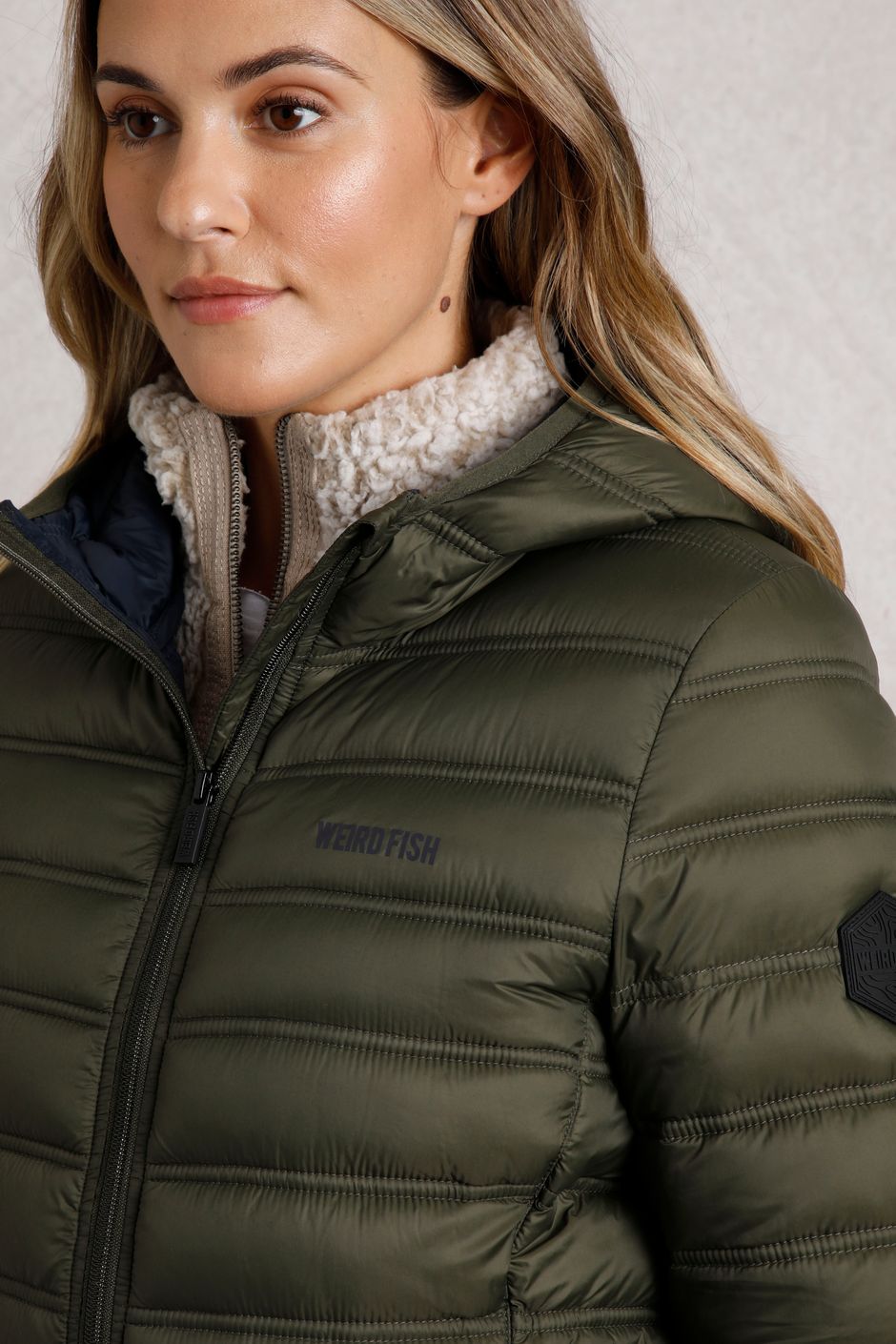 Ravinia Lightweight Padded Mid-Line Jacket Fir Green | Weird Fish