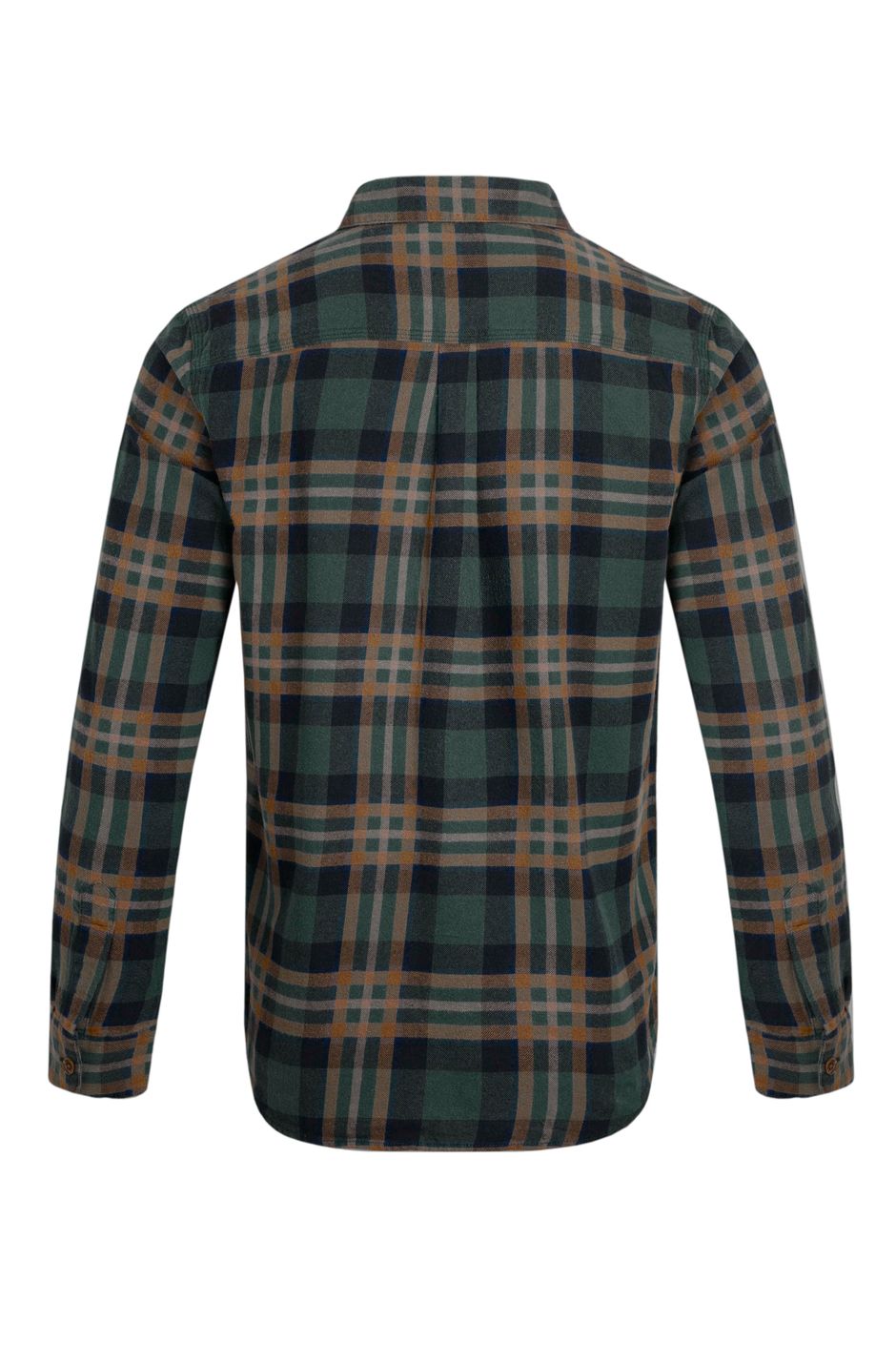 Chester Organic Cotton Flannel Check Shirt Tan | Weird Fish