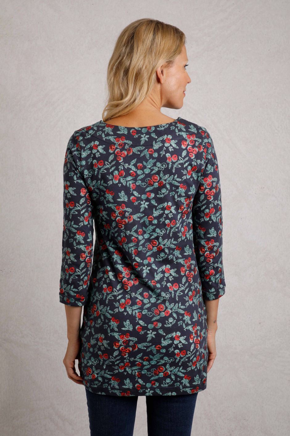 Dandy Organic Cotton Sparkle Jersey Tunic Midnight | Weird Fish