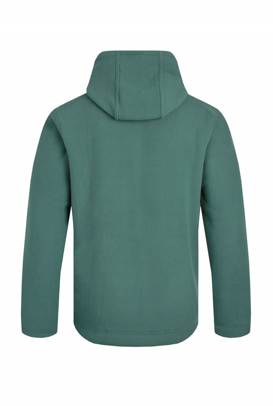 Inglewood Button Neck Grid Fleece Hoodie Ivy | Weird Fish