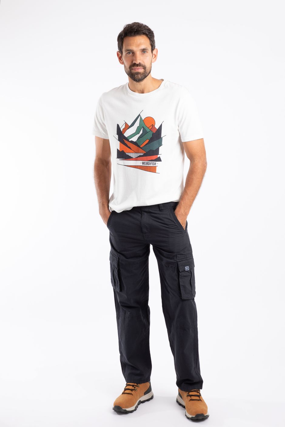 Owen Cargo Trousers Black | Weird Fish