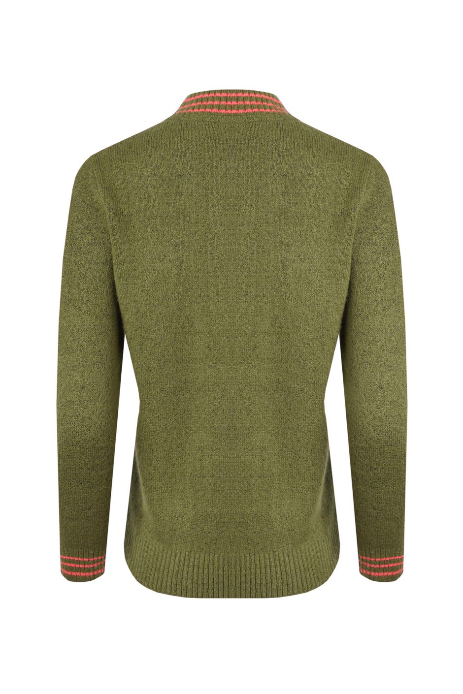 Dawkins Tipped Jumper Olive Green | Weird Fish