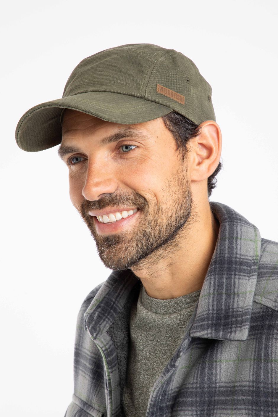 Bowers Waxed Canvas Cap Fir Green | Weird Fish