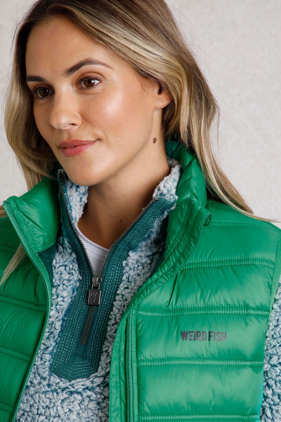 Atissa Lightweight Padded Gilet Evergreen | Weird Fish