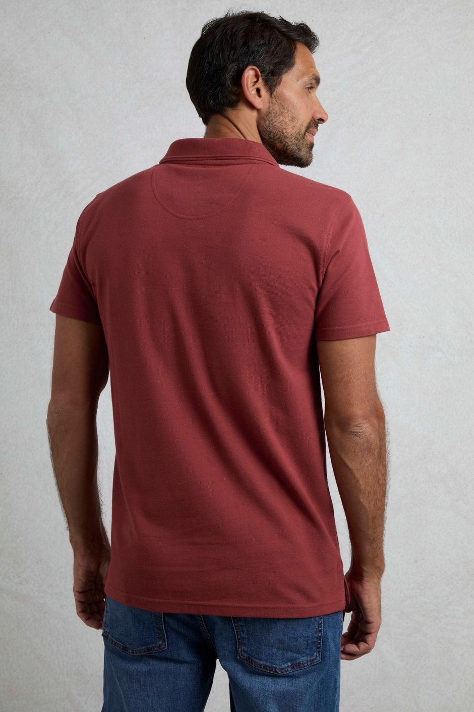 Giles Pique Polo Shirt Foxberry | Weird Fish