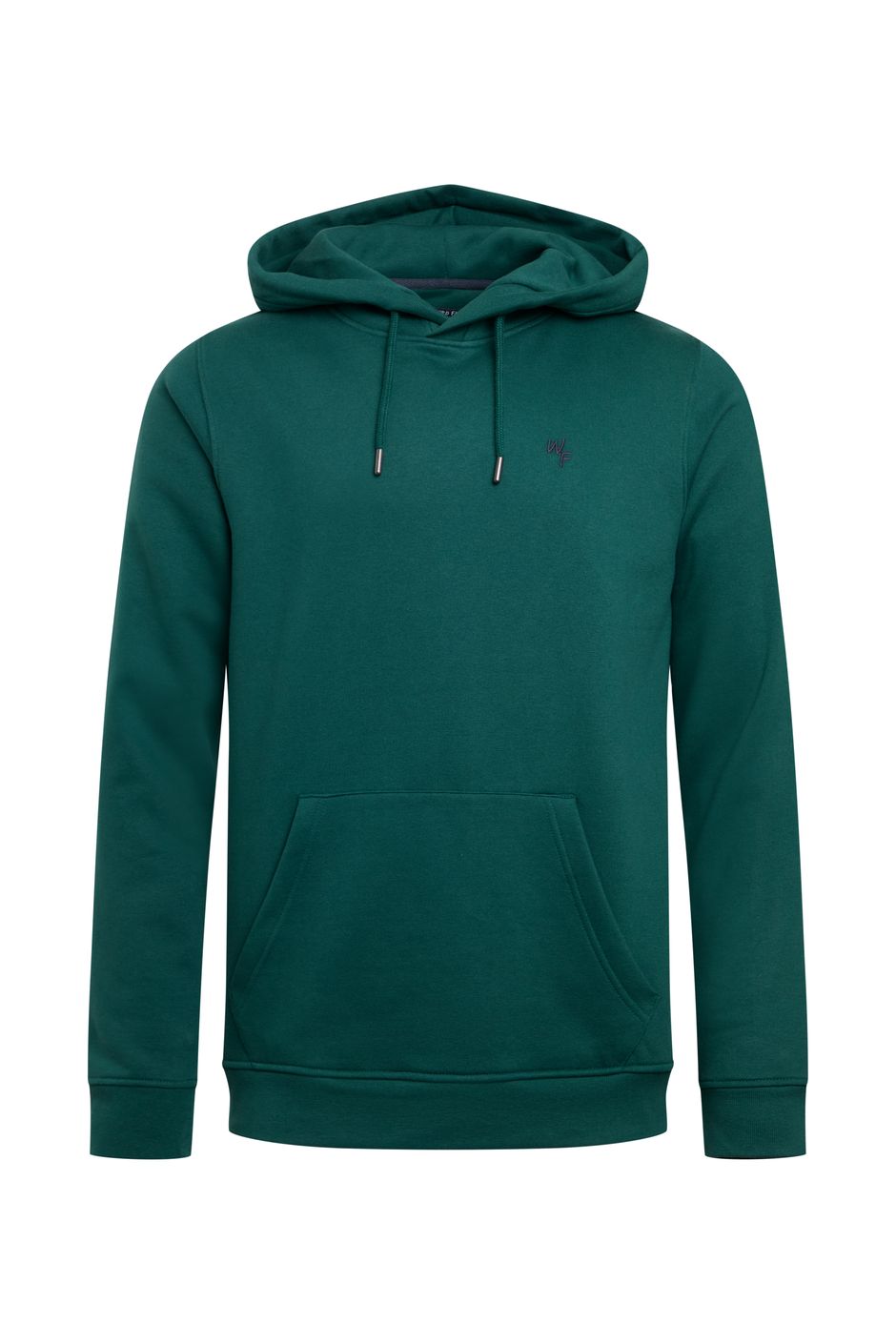 Hugo Eco Branded Popover Hoodie Forest Green | Weird Fish