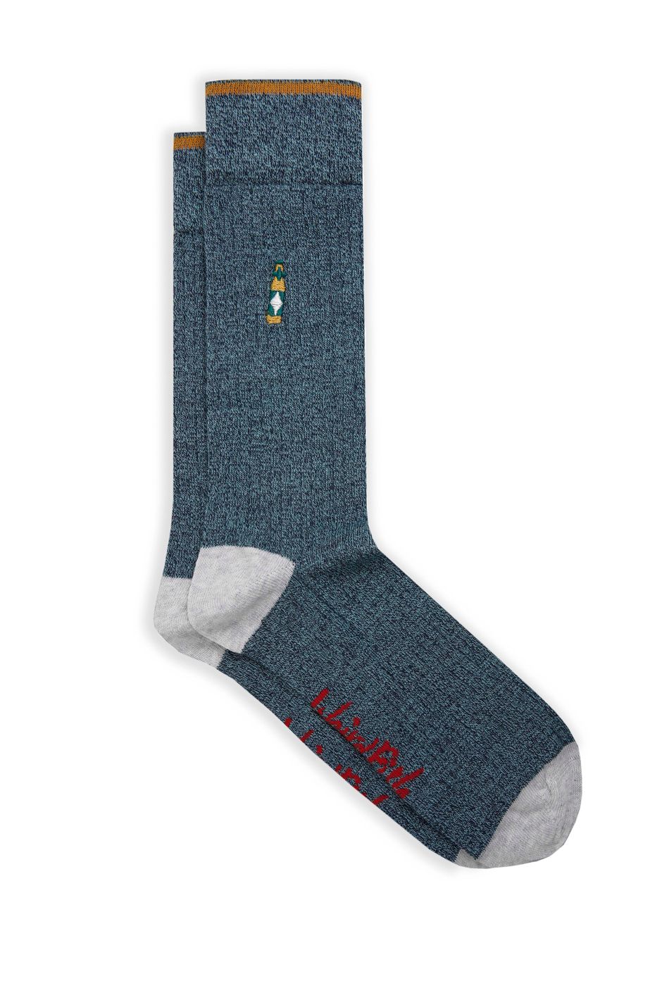 Cullman Branded Embroidered Socks 3 Pack Navy | Weird Fish
