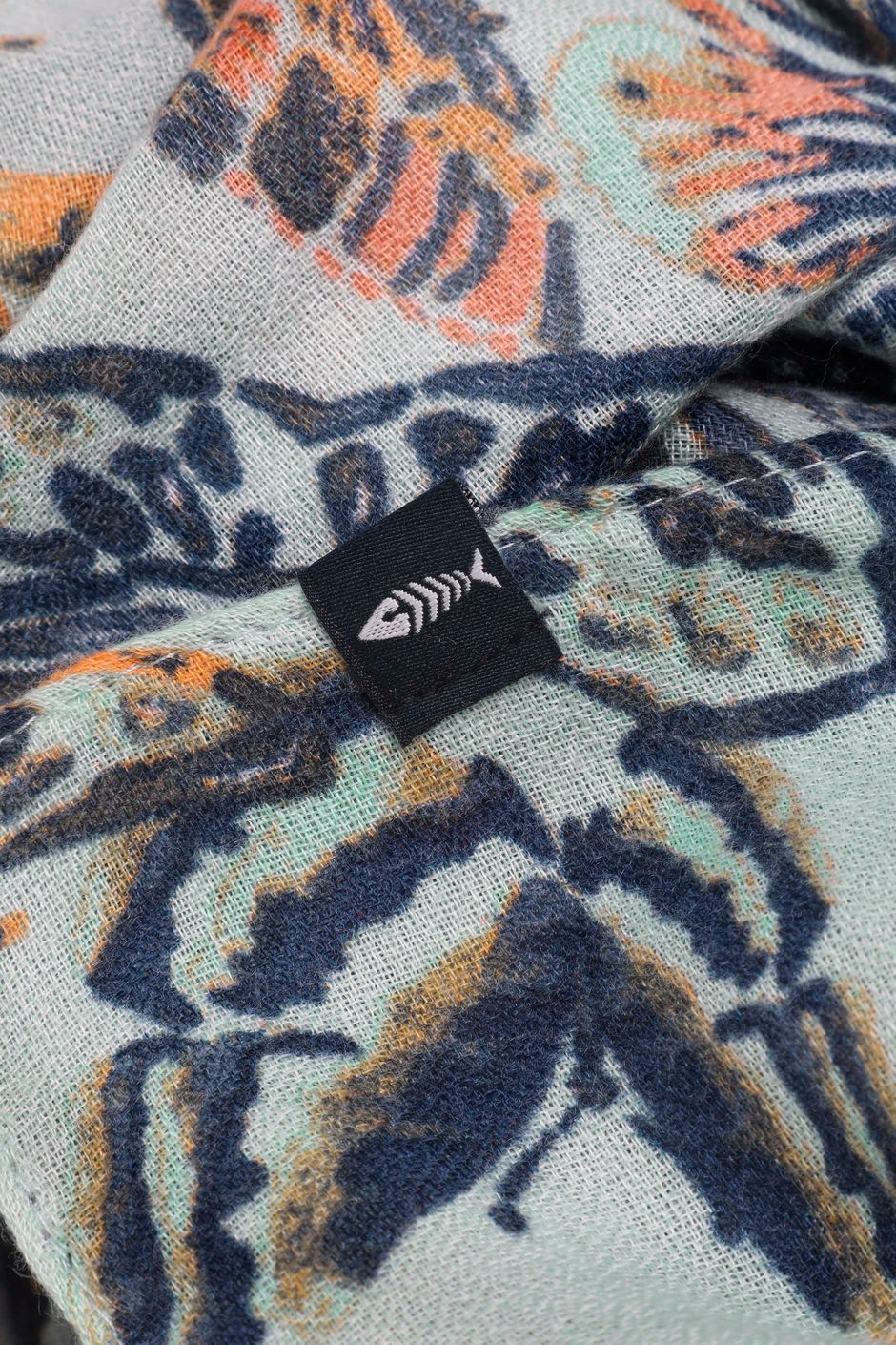 Marelia Eco Printed Scarf Seafoam | Weird Fish