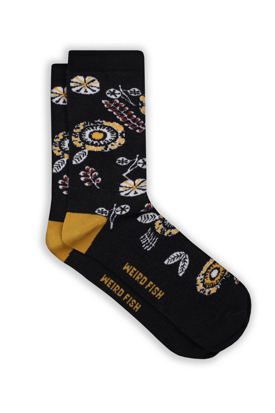 Parade Patterned Socks 3 Pack Deep Amber | Weird Fish
