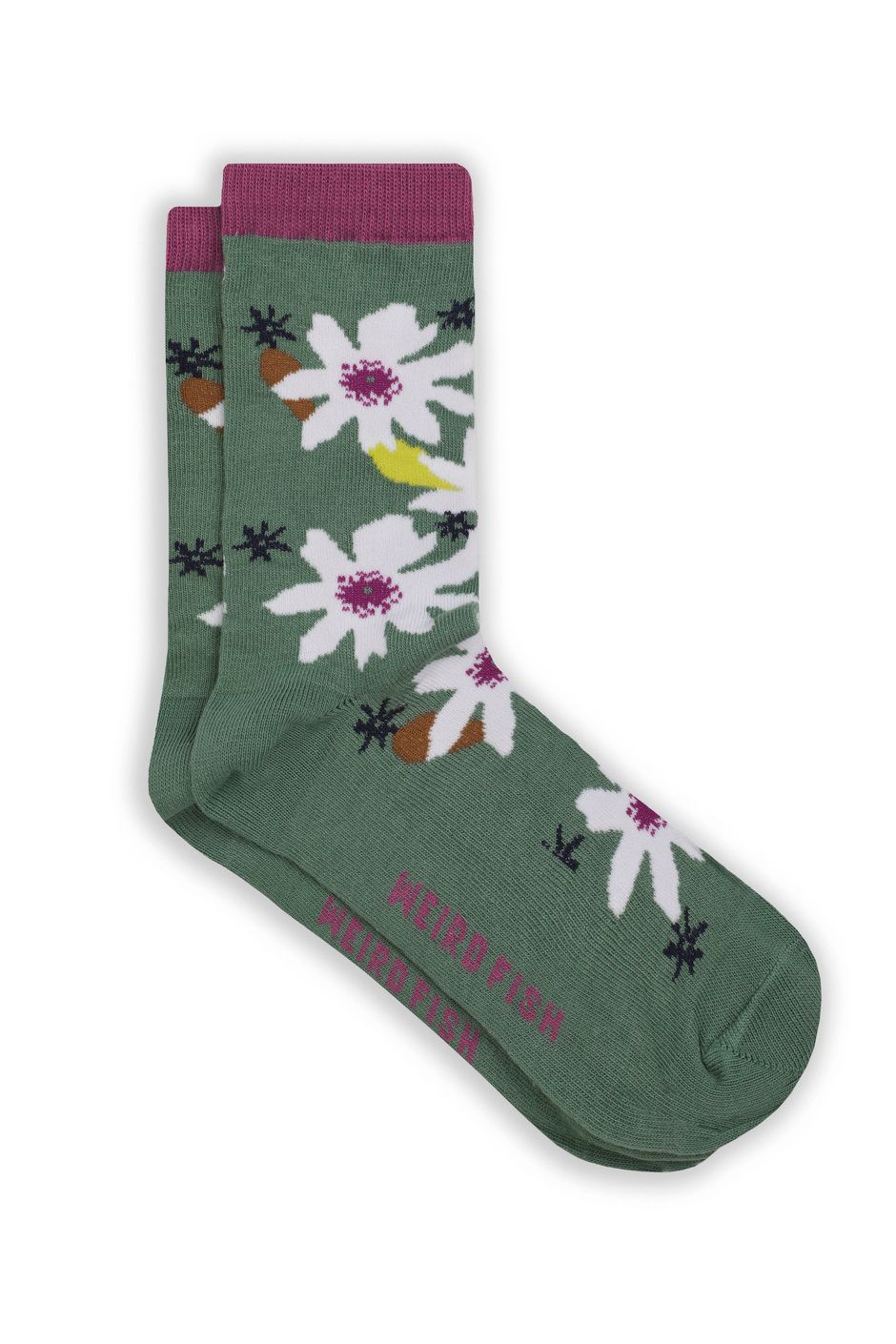 Parade Patterned Socks 3 Pack Navy | Weird Fish