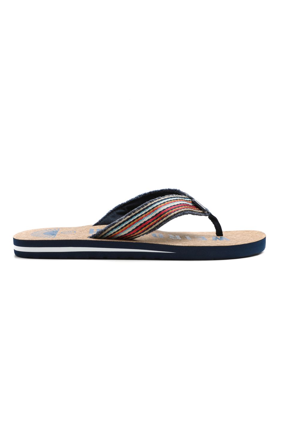 Englewood Cork Flip Flops Dark Blue | Weird Fish