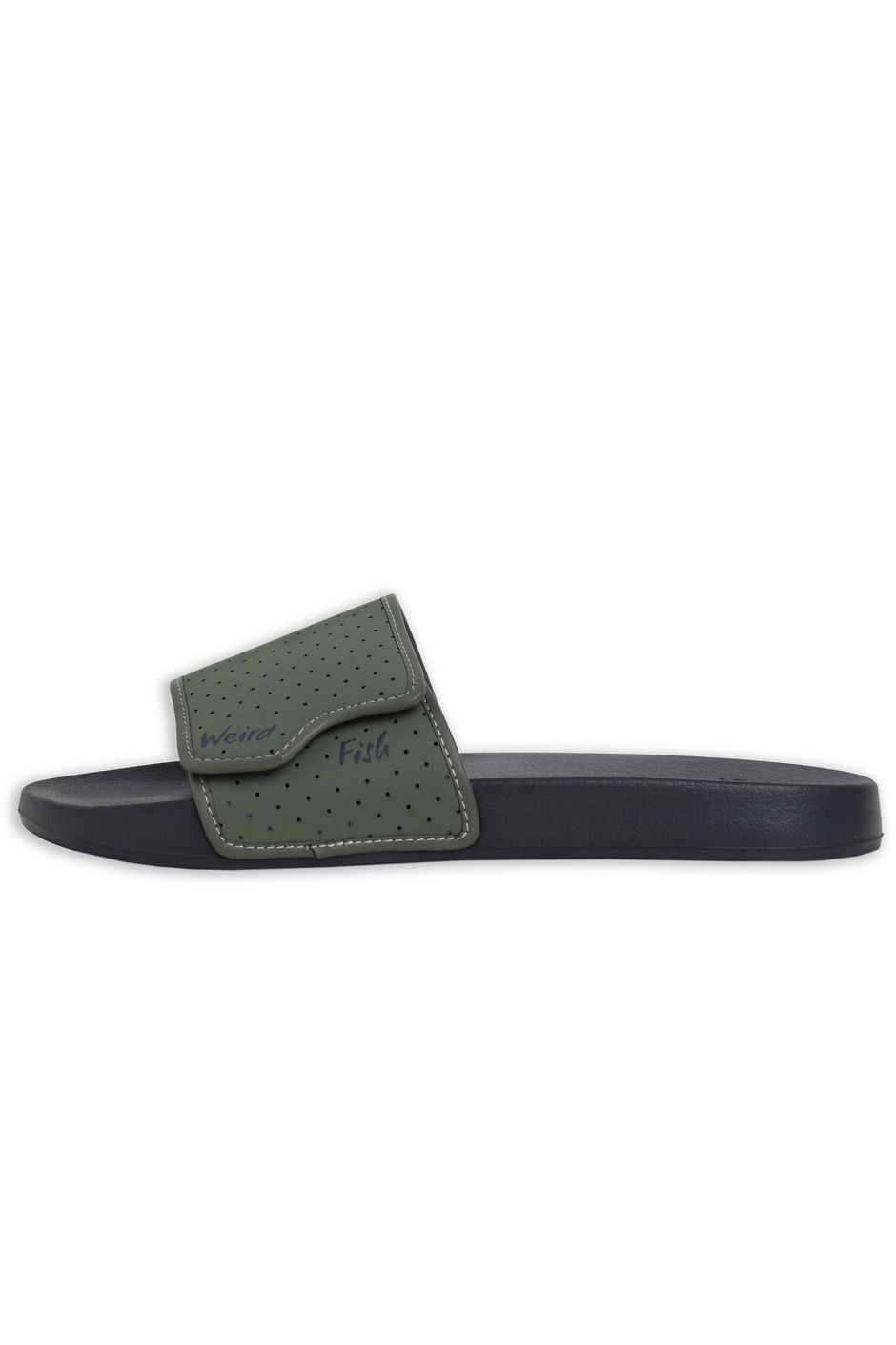 Oliver Pool Sliders Army Green | Weird Fish