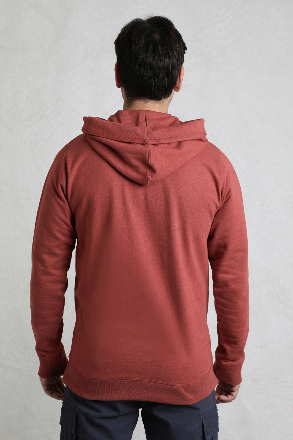 Bryant Front Print Graphic Popover Hoodie Pinot Red | Weird Fish