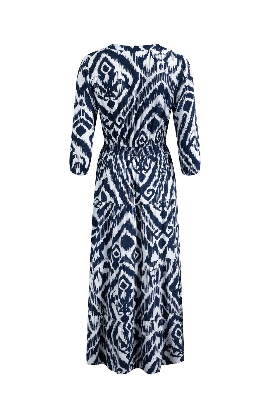 Himanshee Lenzing EcoVero™ Printed Viscose Maxi Dress Indigo | Weird Fish