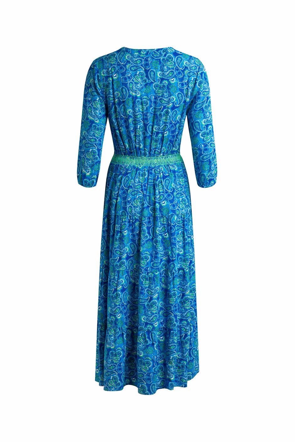 Himanshee Lenzing EcoVero™ Printed Viscose Maxi Dress Sea Green | Weird ...