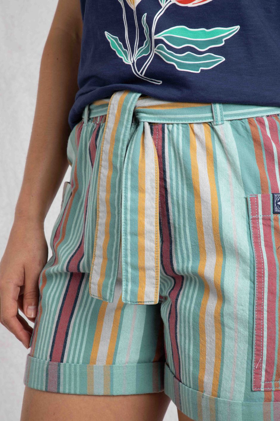 Wilder Striped Summer Shorts Multi | Weird Fish