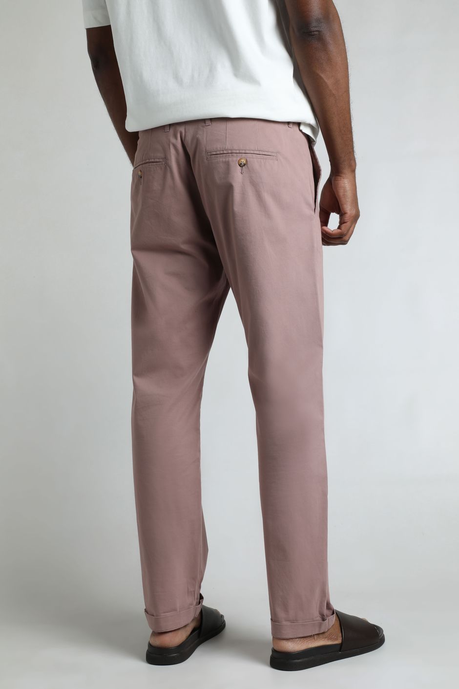 Freddie Super Soft Chino Trousers Dusty Rose | Weird Fish