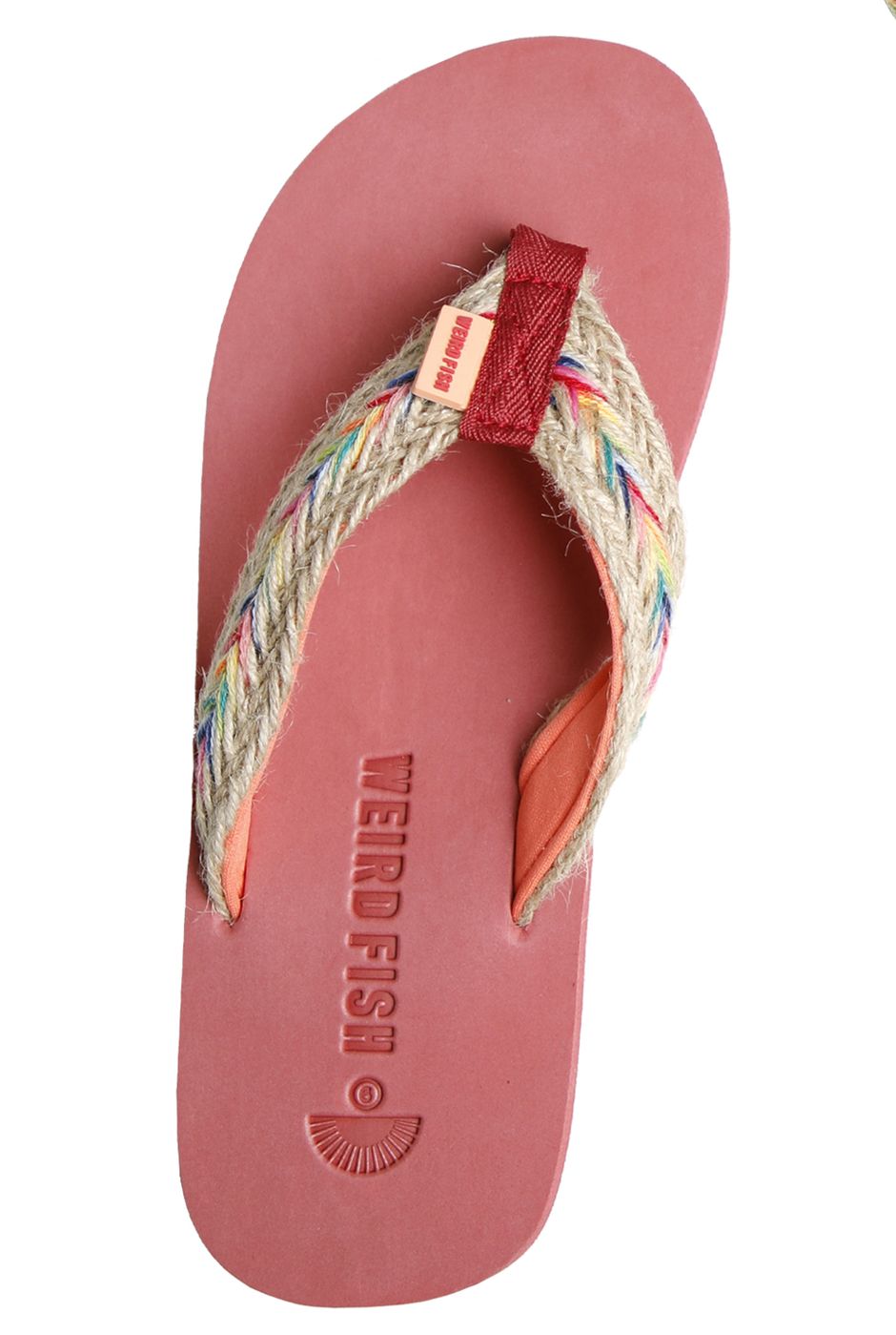 Adila Braided Flip Flops Desert Rose | Weird Fish