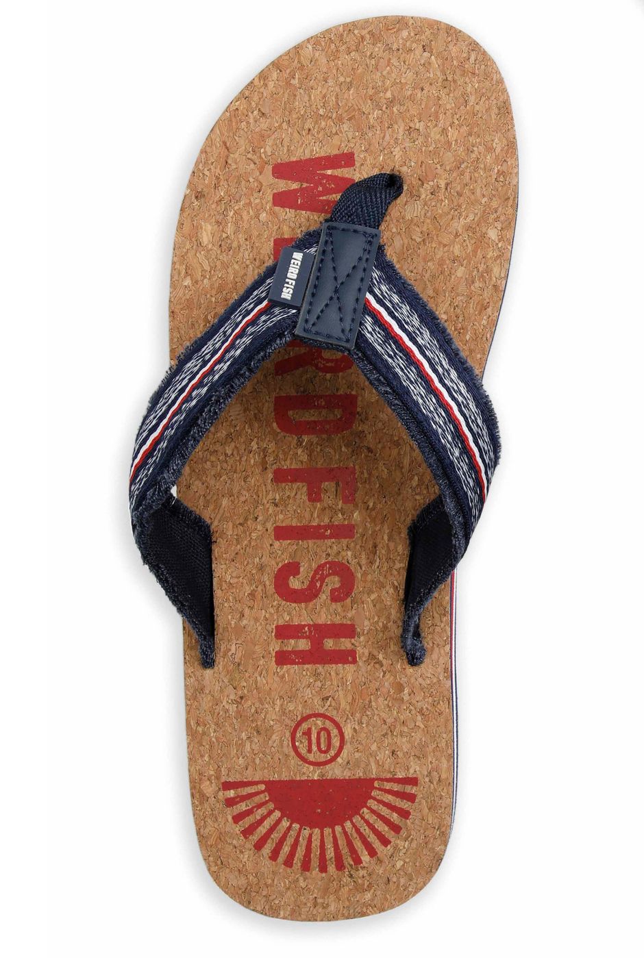 Englewood Cork Flip Flops Retro Red | Weird Fish
