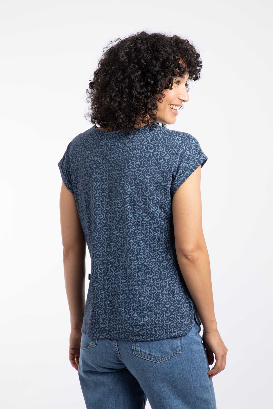 Paw Paw Organic Cotton Printed T-Shirt Powder Blue | Weird Fish